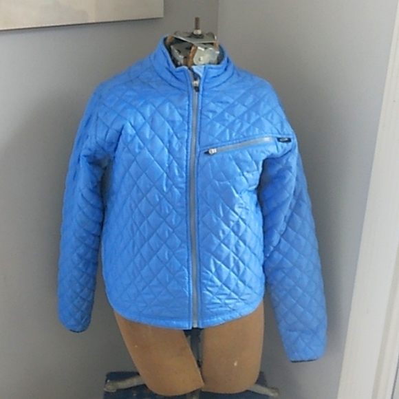 Obermeyer | Jackets & Coats | Obermyer Blue Quilted Jacket Womans 8 ...